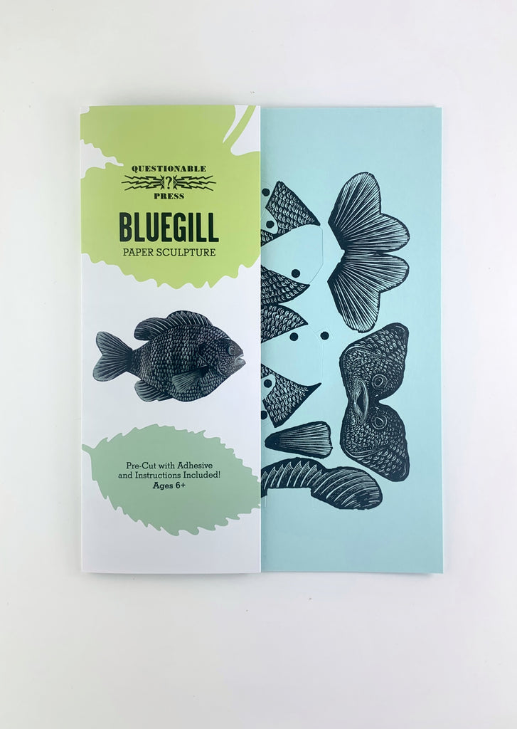 Bluegill Paper Sculpture- A DIY Kit