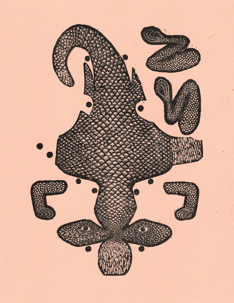 Lizard Paper Sculpture- A DIY Kit